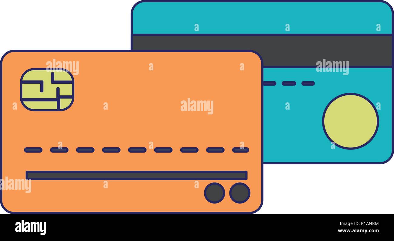 Credit cards isolated vector illustration graphic design Stock Vector ...