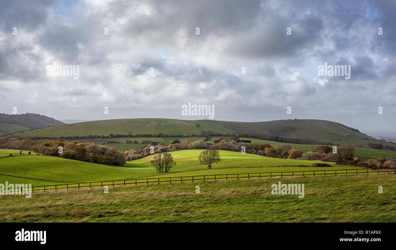 Views of the South Downs at Pyecombe, West Sussex Stock Photo - Alamy