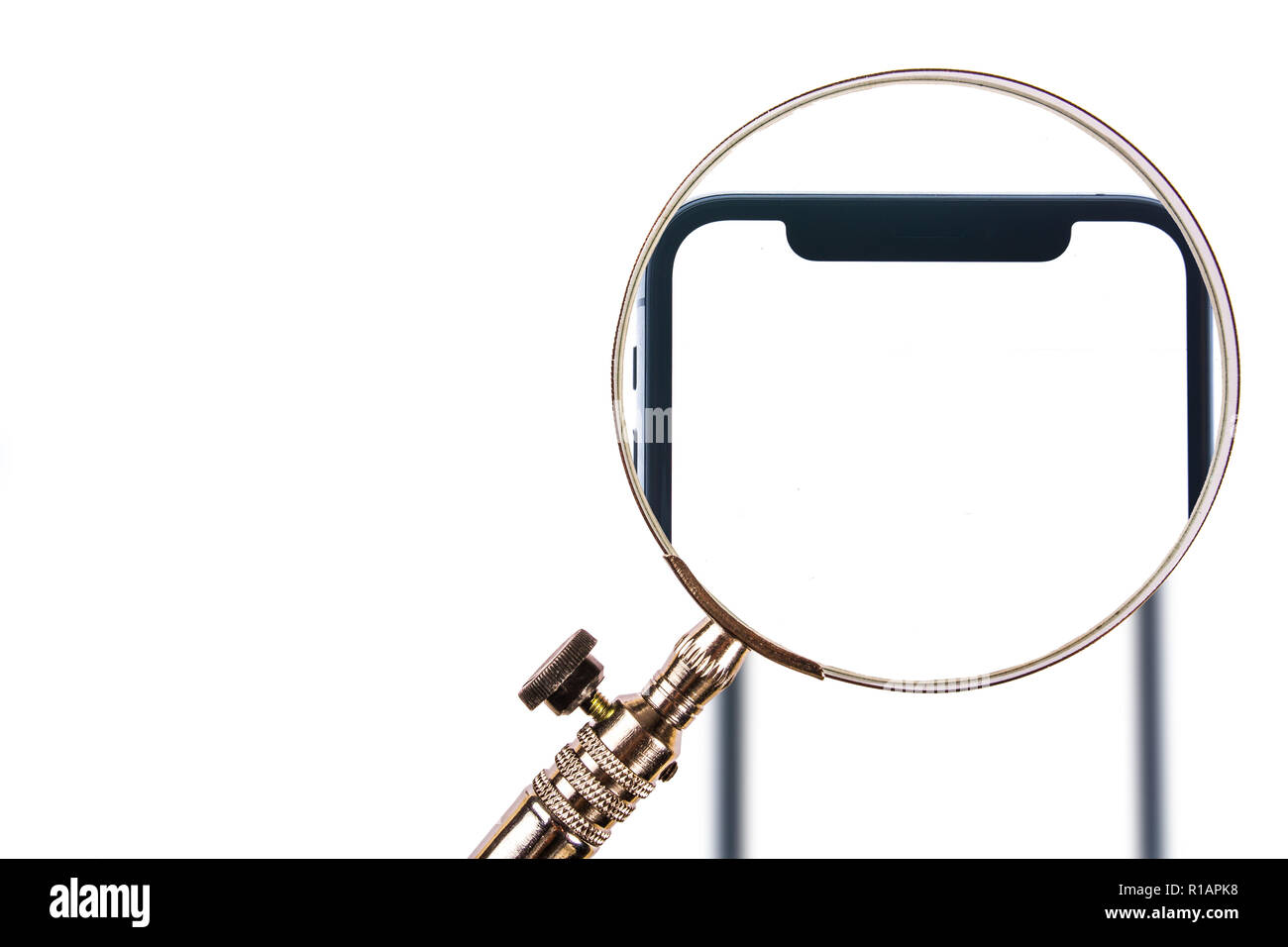 Blank screen black mobile Cut Out Stock Images & Pictures - Alamy