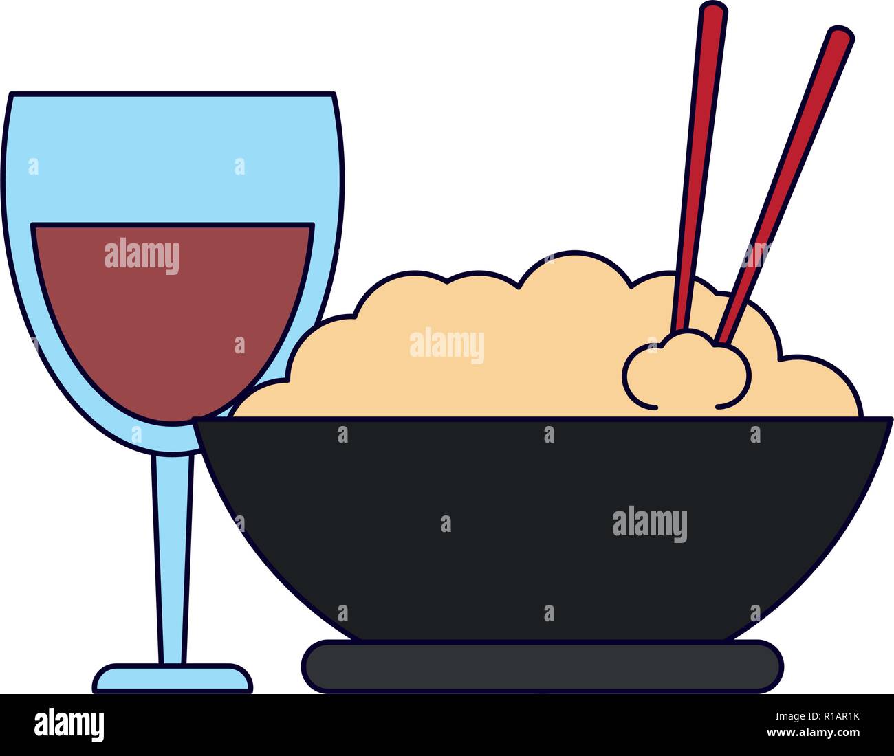 Asian cooking wine Stock Vector Images - Alamy