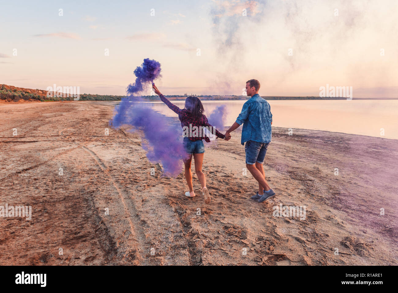 Hand flare hi-res stock photography and images - Alamy