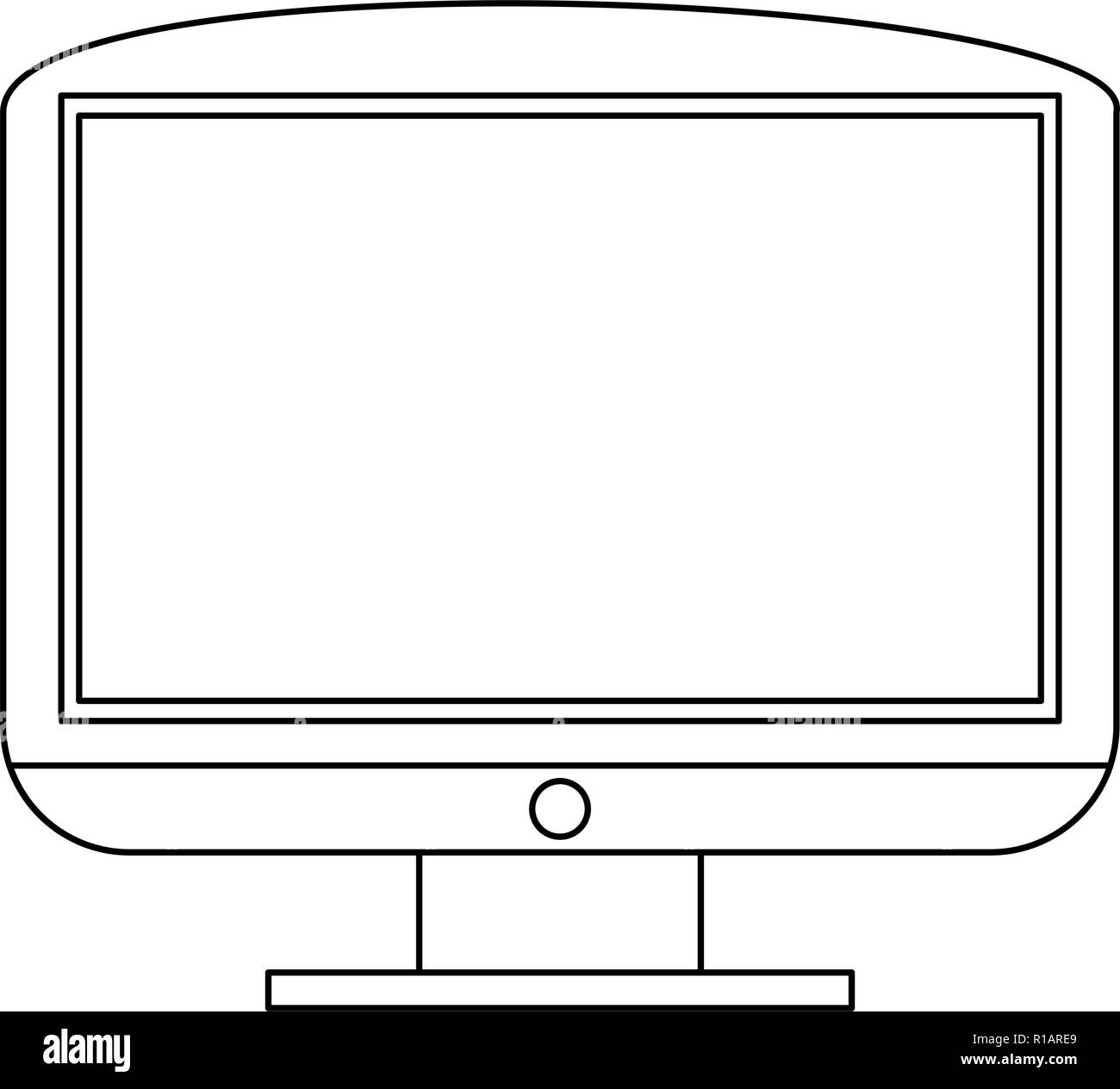 Computer screen technology isolated vector illustration graphic design ...