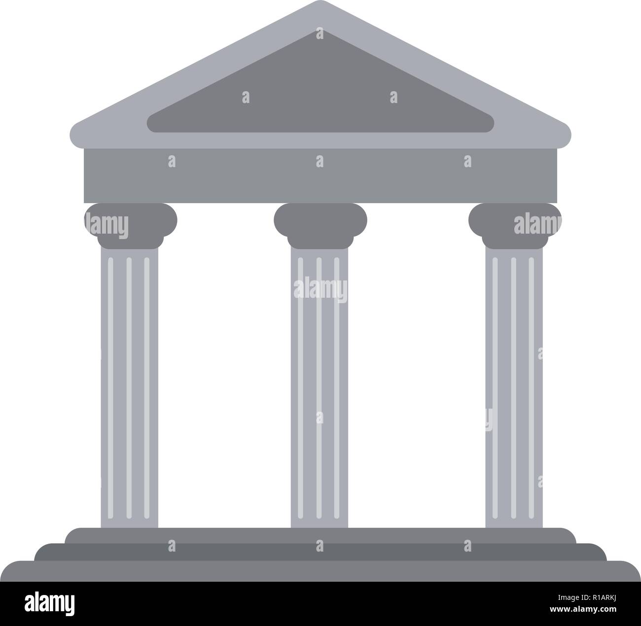 Bank building symbol isolated vector illustration graphic design Stock ...