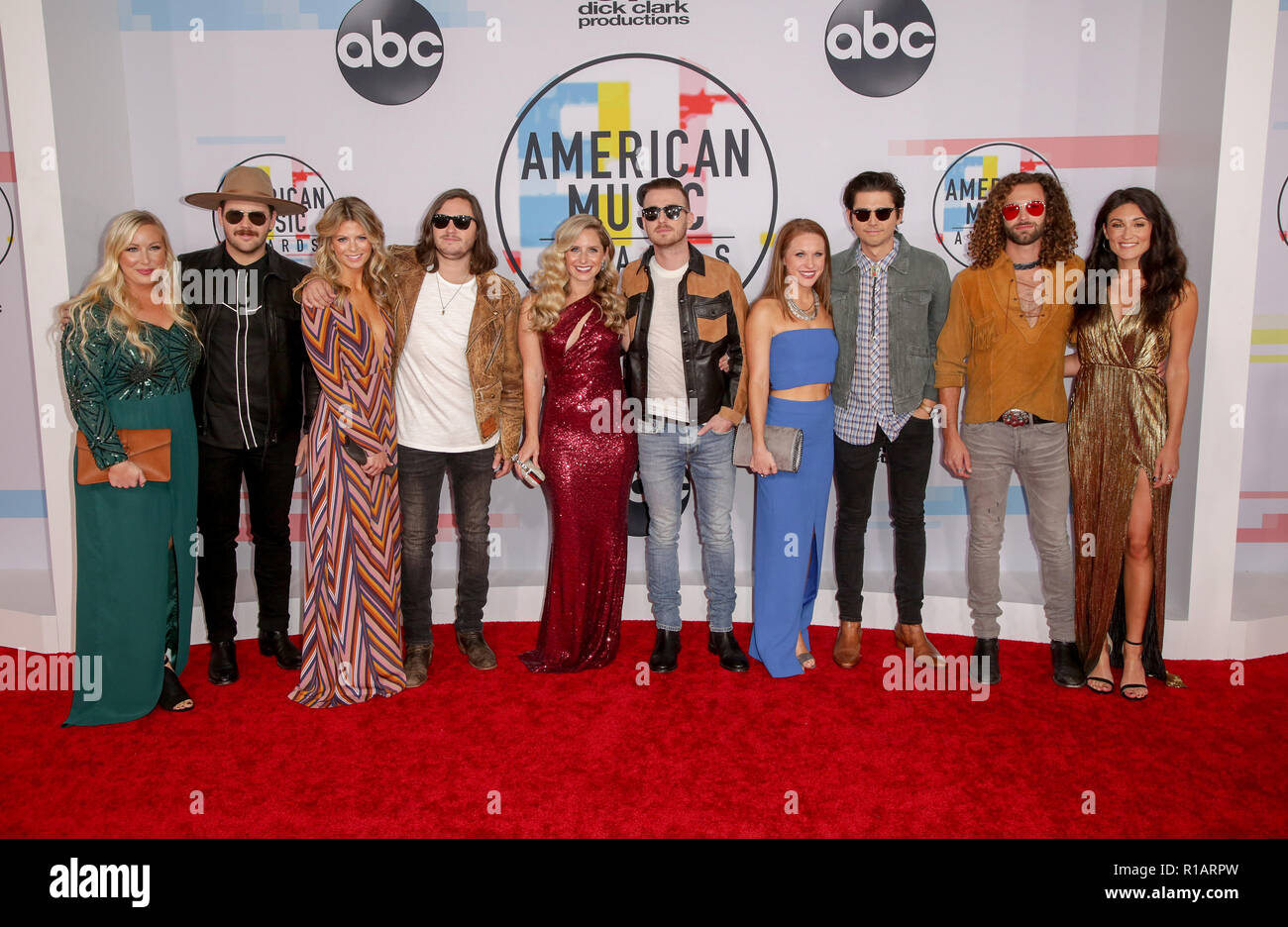 Celebrities attend 2018 American Music Awards Arrivals at Microsoft ...