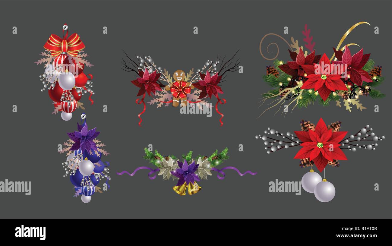 Christmas elements for your designs Stock Vector Image & Art - Alamy