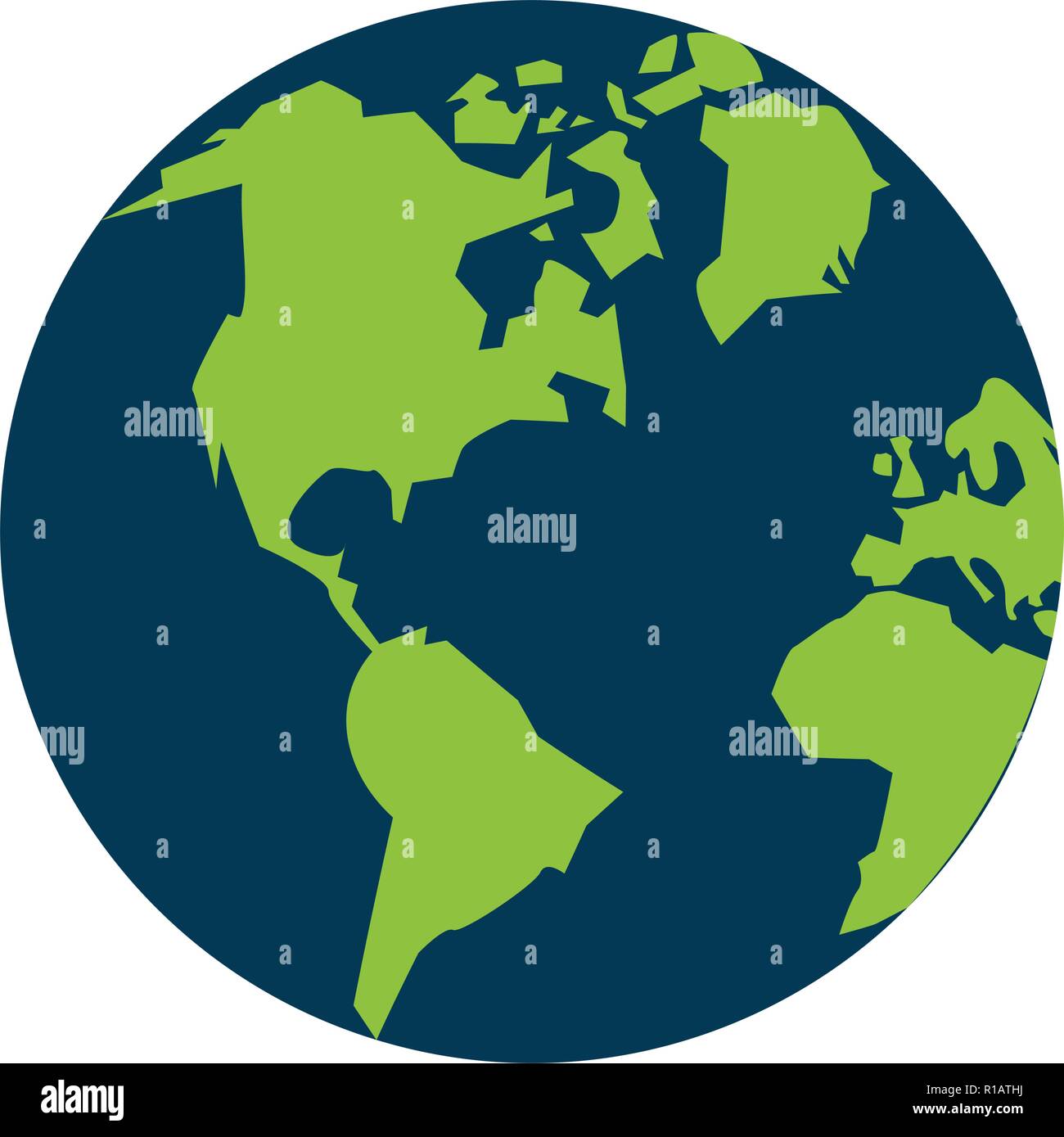 World earth symbol isolated vector illustration graphic design Stock ...