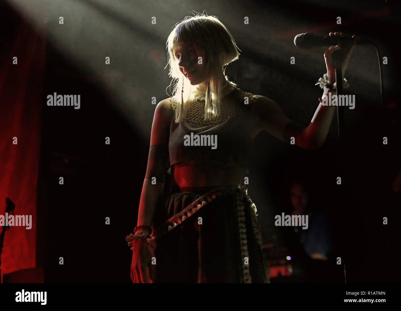 Aurora performing live in concert at Manchester Academy Featuring ...