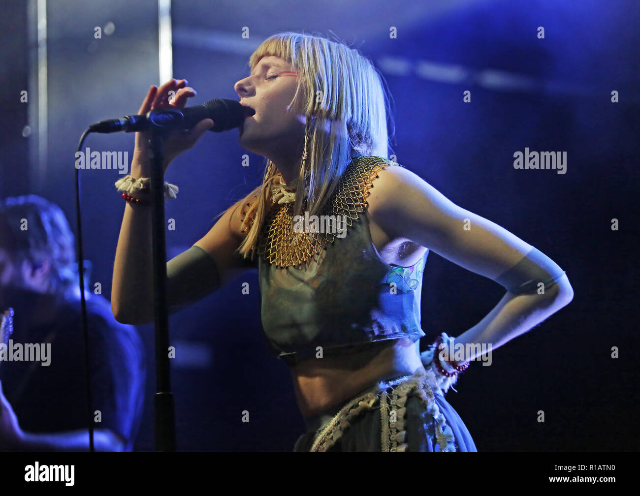 Aurora performing live in concert at Manchester Academy Featuring ...
