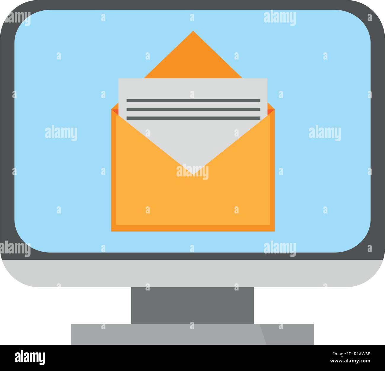 Email computer technology symbol vector illustration graphic design ...