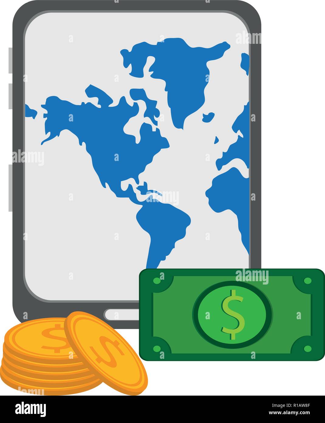 Money transfer around world hi-res stock photography and images - Alamy