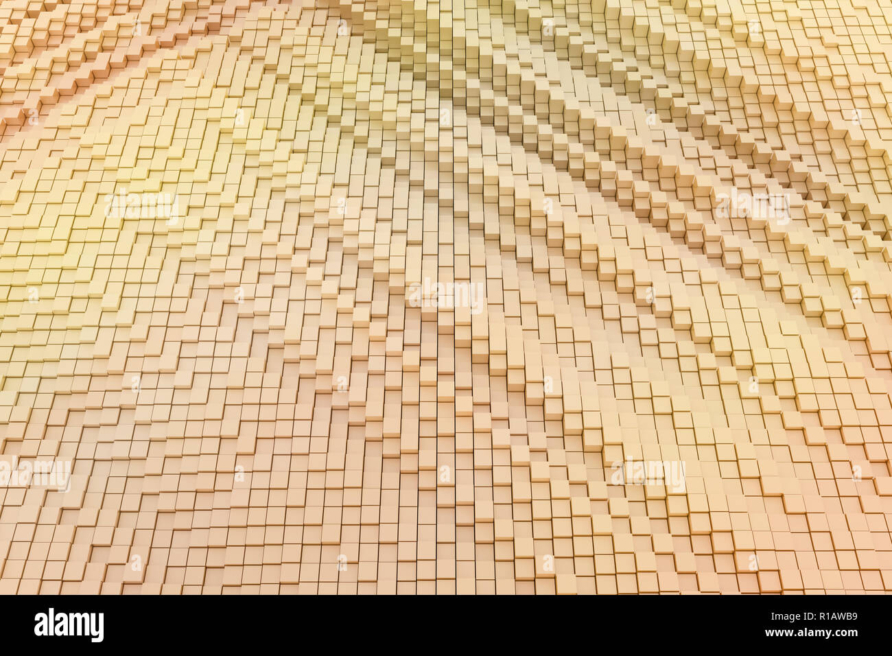 Shape composition, blocks, geometric structure. Decorative ...