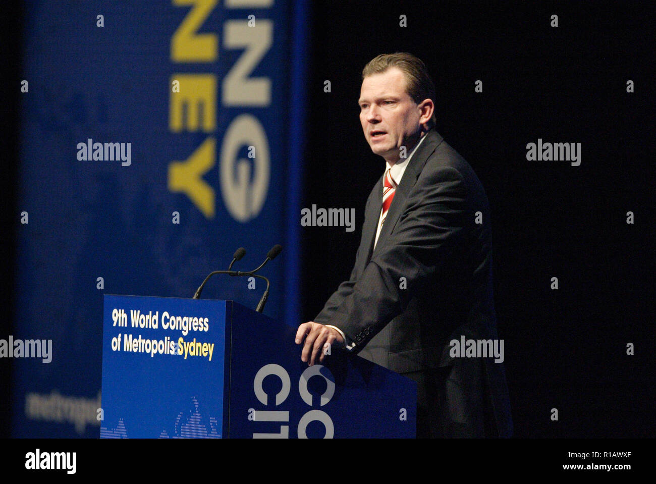 Nathan Rees, Premier of New South Wales, at the opening ceremony of ...