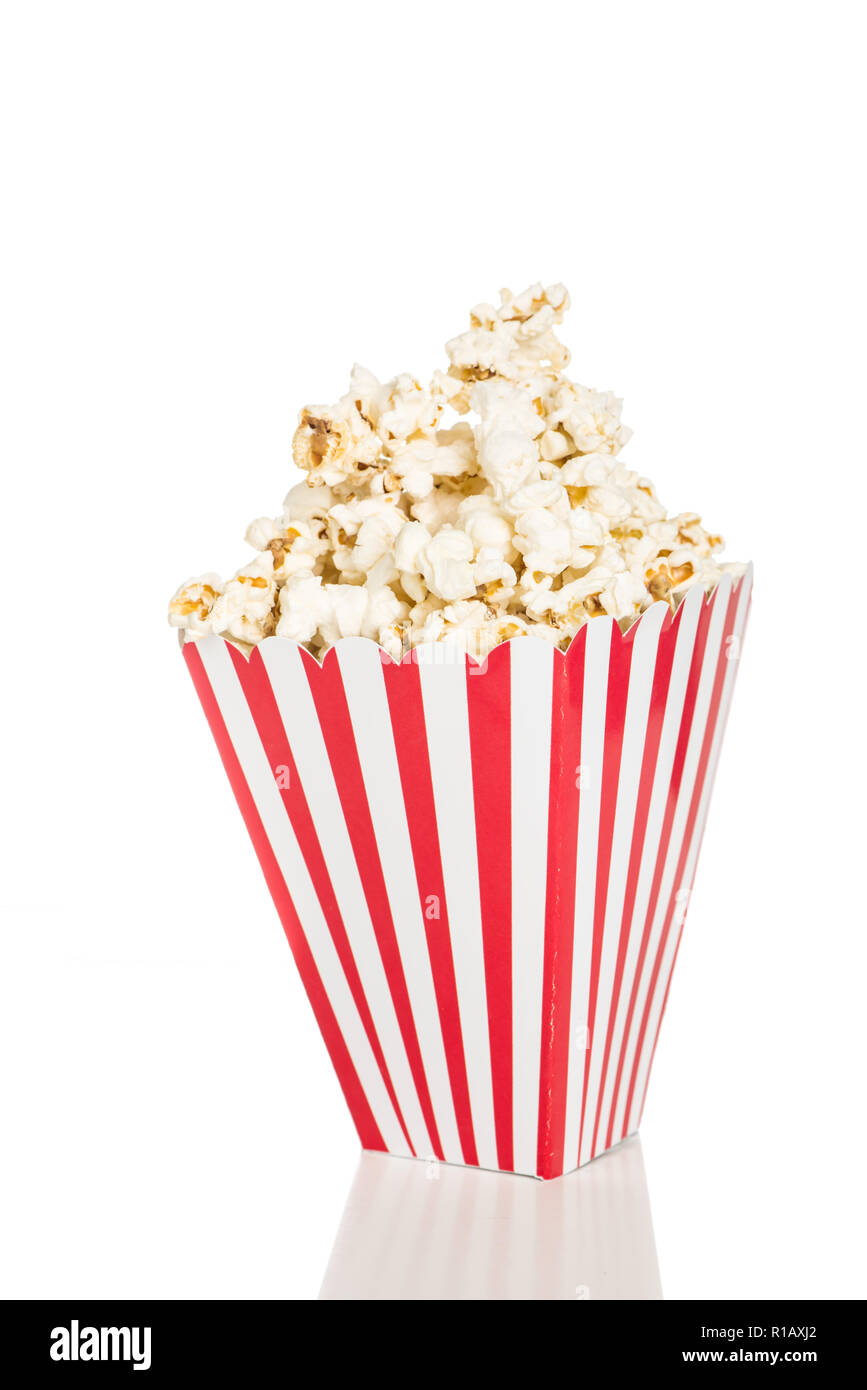 Box of Popcorn Isolated Stock Photo - Alamy