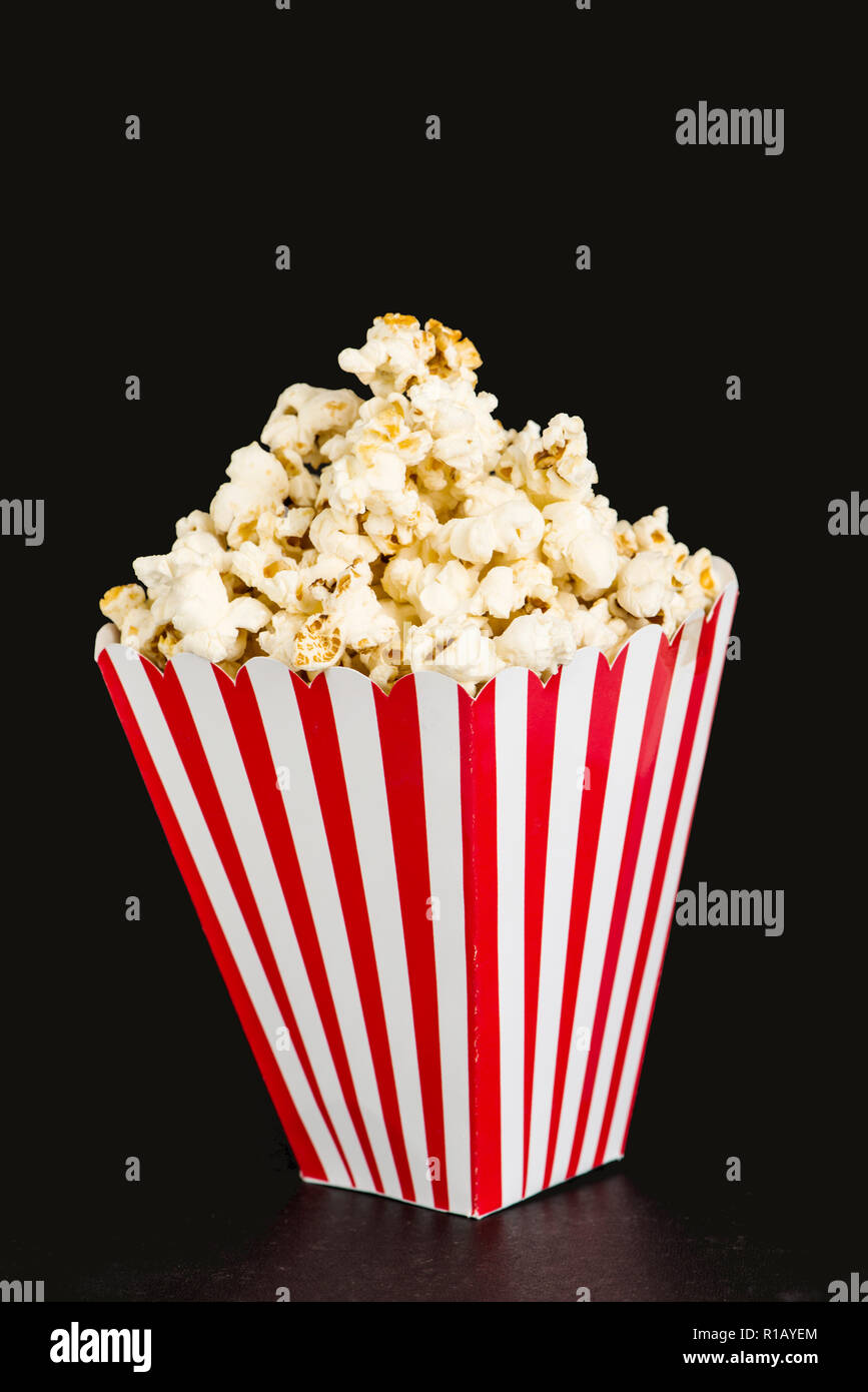 Box of Popcorn Isolated Stock Photo - Alamy