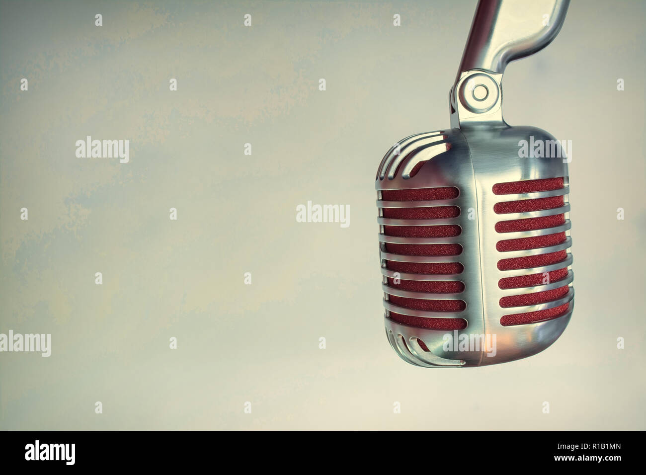 Old fashioned radio studio microphone hi-res stock photography and ...