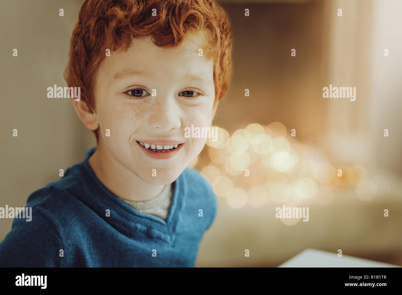 Portrait of handsome child that posing on camera Stock Photo - Alamy