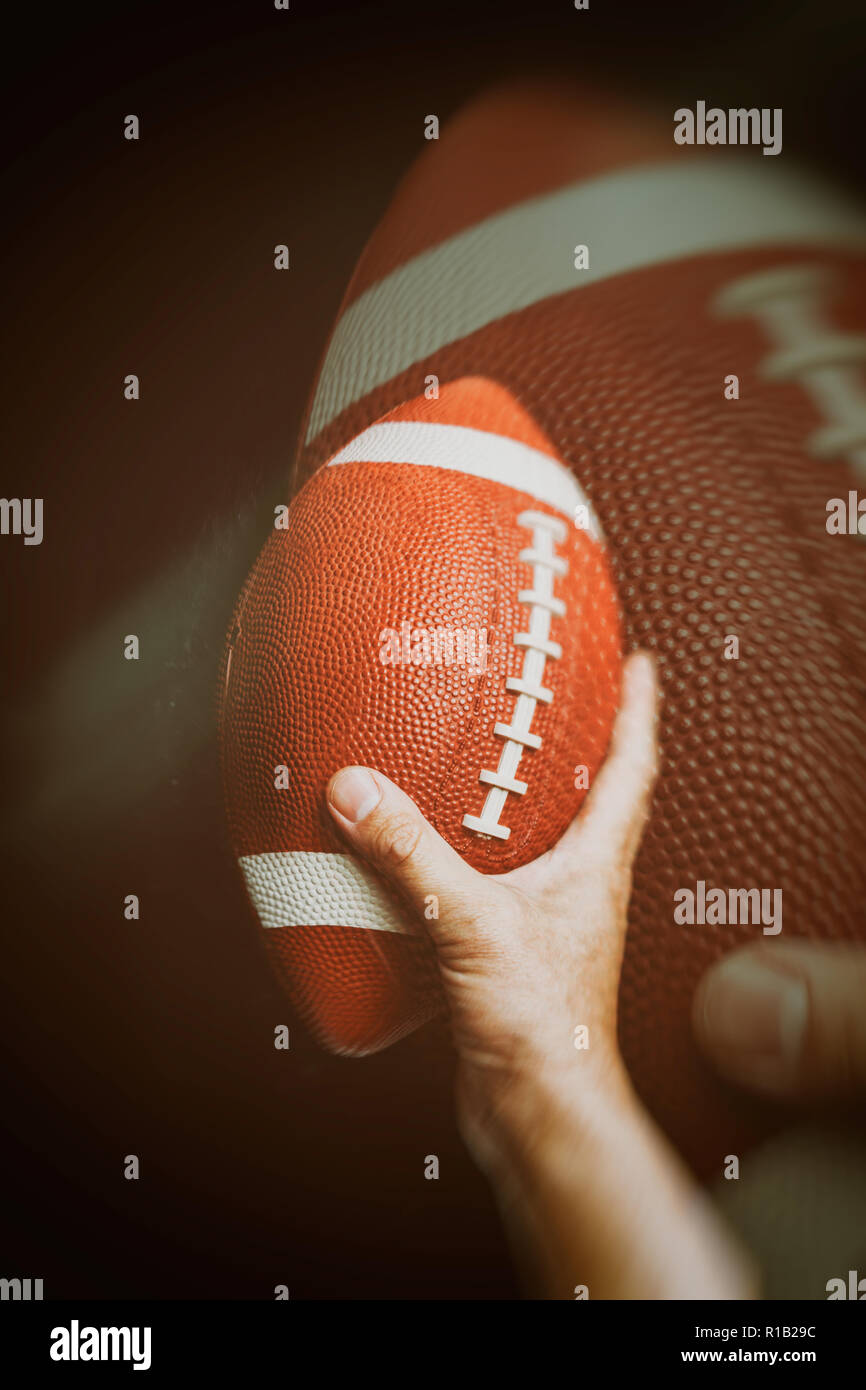 Football hand hi-res stock photography and images - Alamy