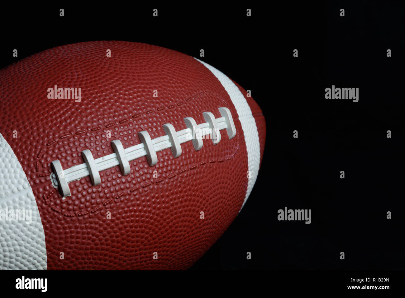 Football black background hi-res stock photography and images - Alamy