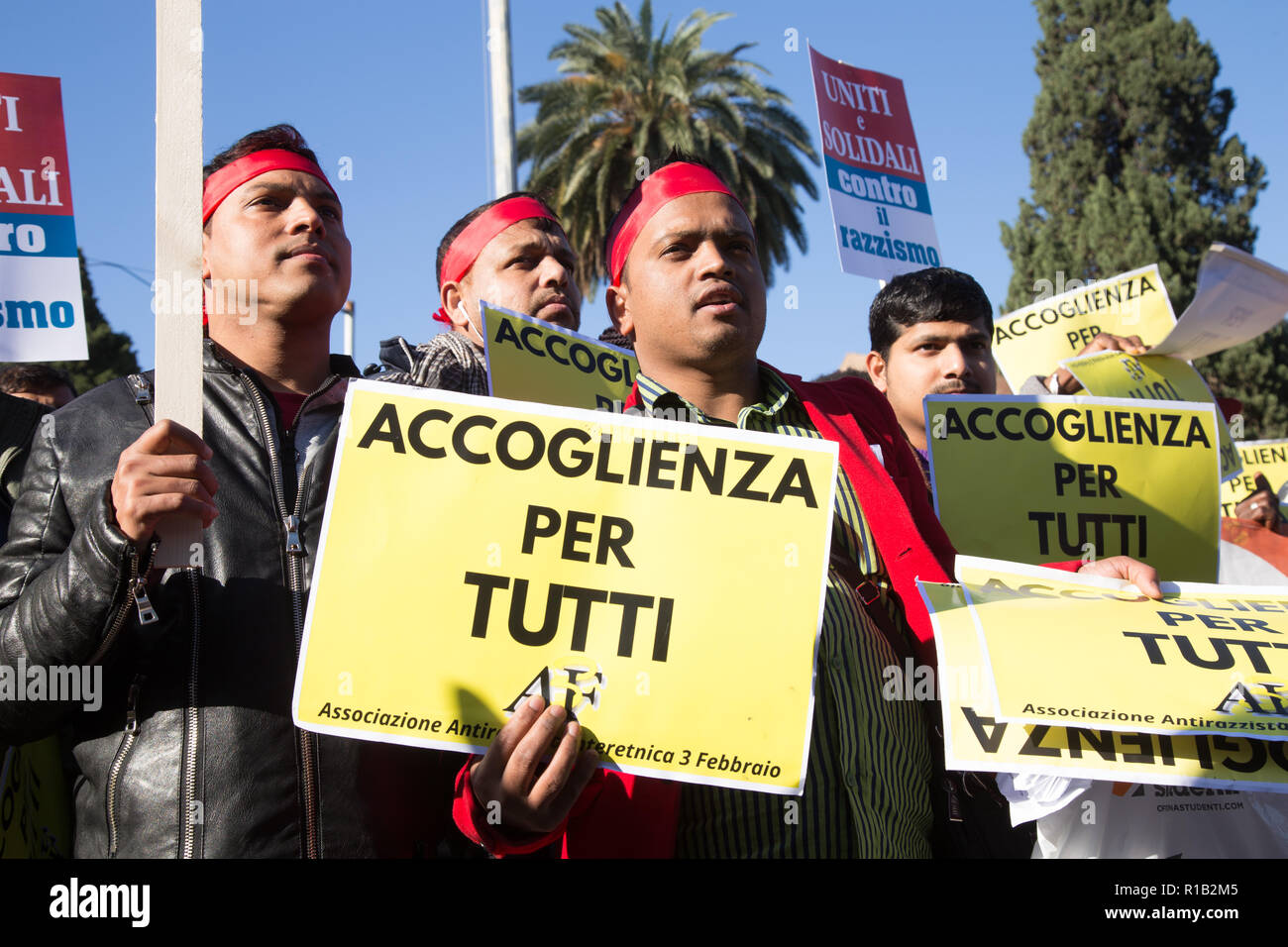 Roma, Italy. 10th Nov, 2018. Demonstration in Rome against the Italian ...