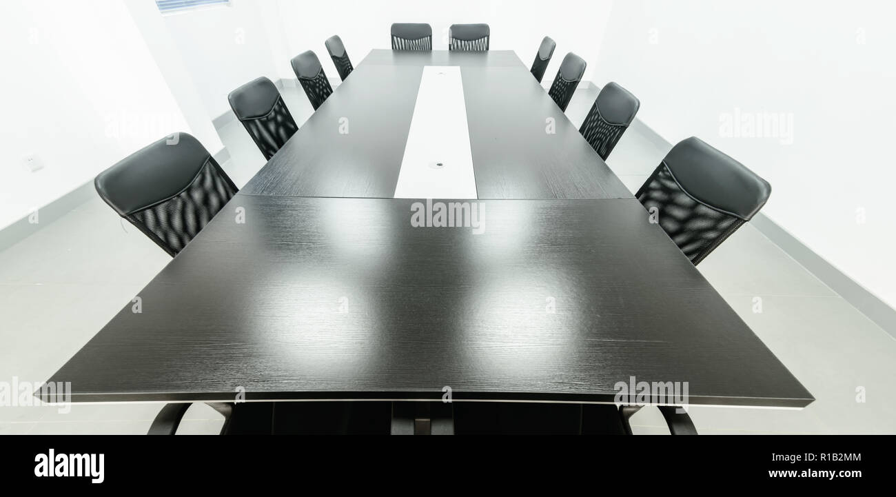 Conference room tables and chairs Stock Photo - Alamy