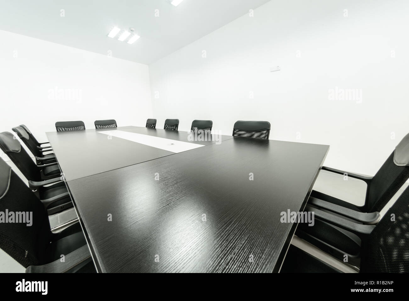 Conference room tables and chairs Stock Photo - Alamy