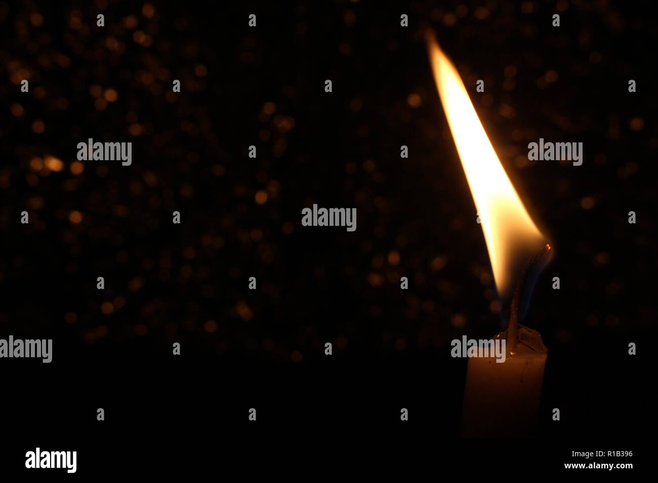 Realistic burning candle hi-res stock photography and images - Alamy