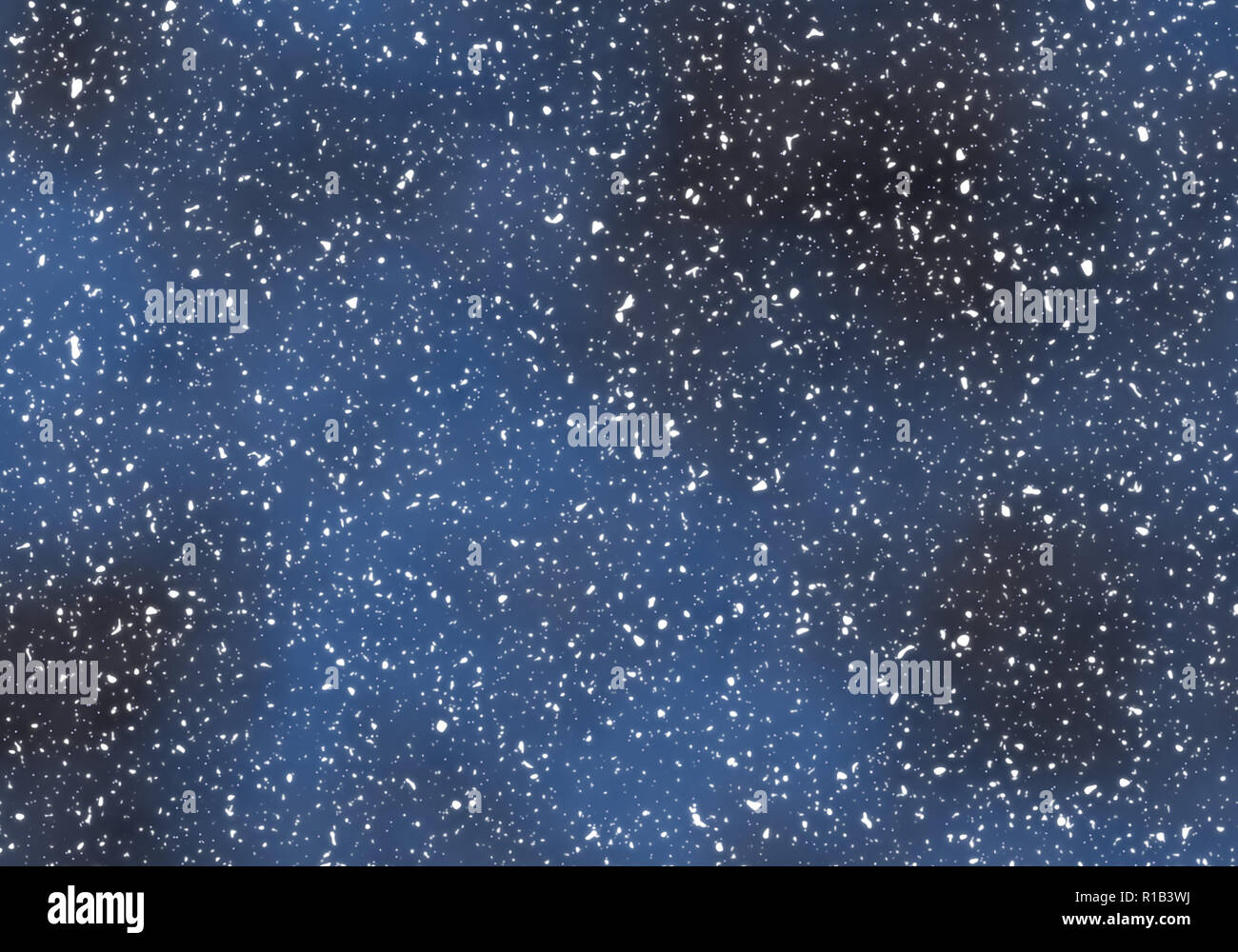 Heavy snowfall. illustration christmas new year background Stock Photo ...