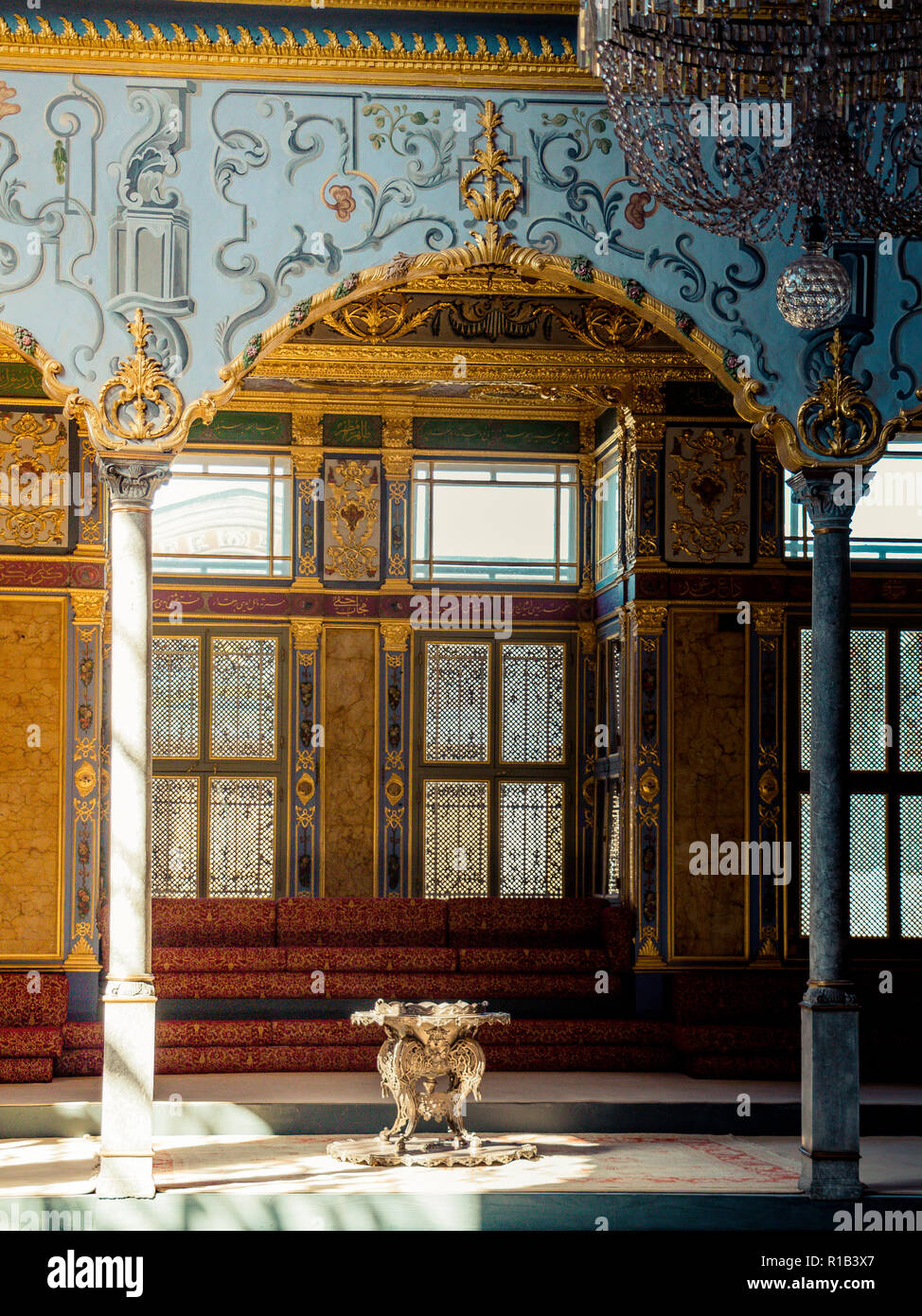Old window Architecture from the Ottoman times In Istanbul Stock Photo ...