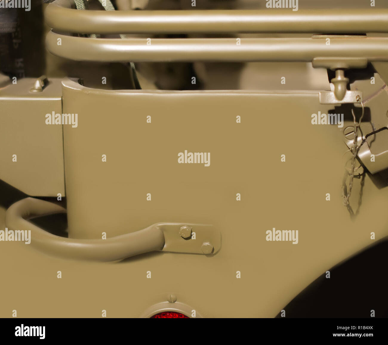 American military vintage vehicle WW2 time.Side view Stock Photo - Alamy