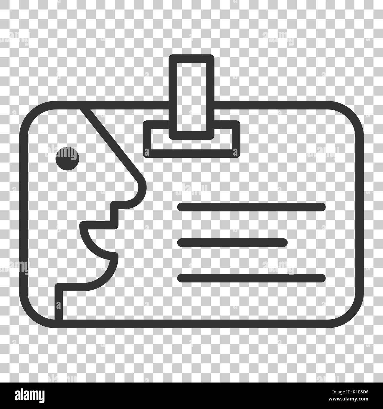 Id identity card icon sign hi-res stock photography and images - Alamy