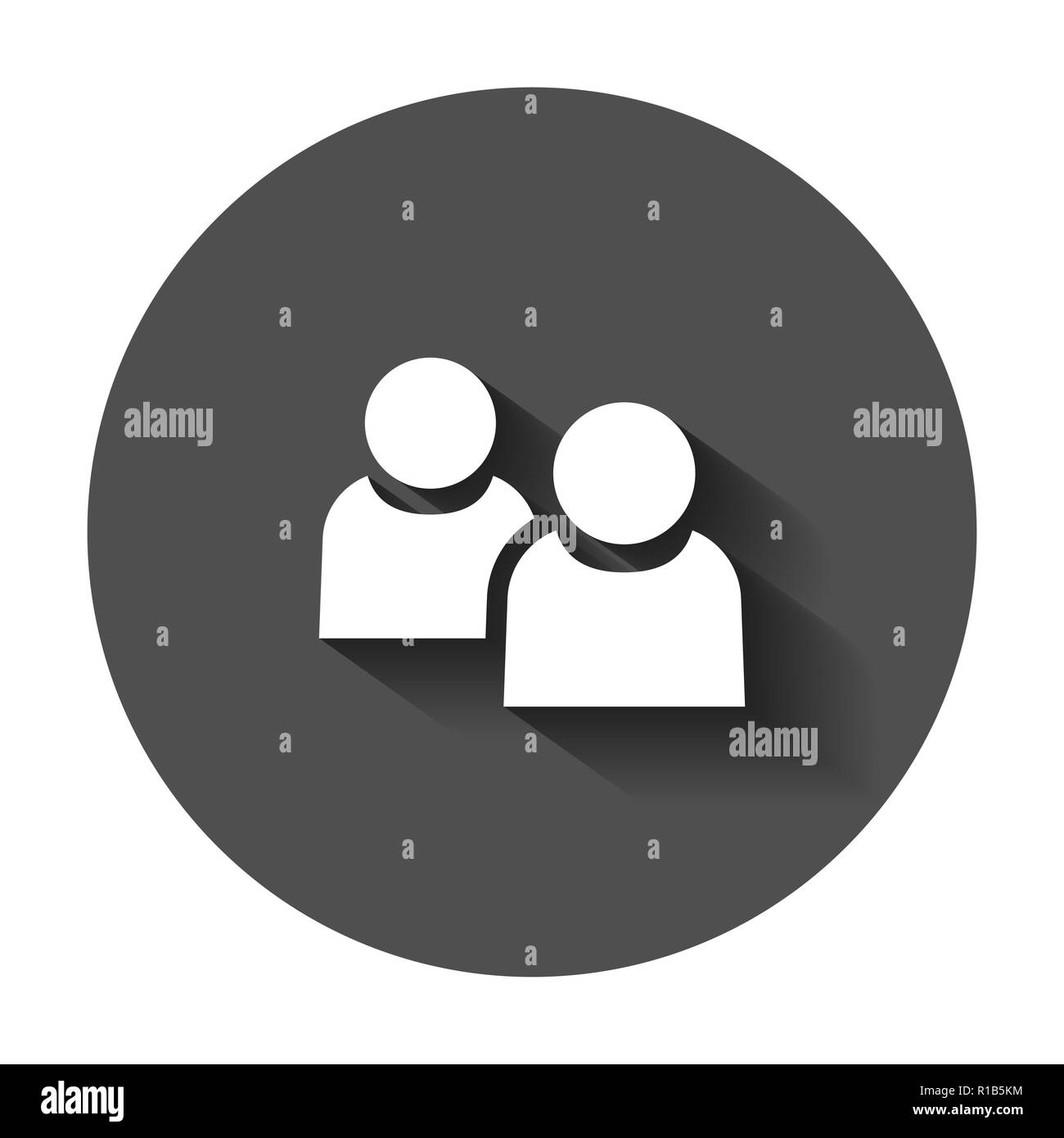 People communication icon in flat style. People vector illustration ...