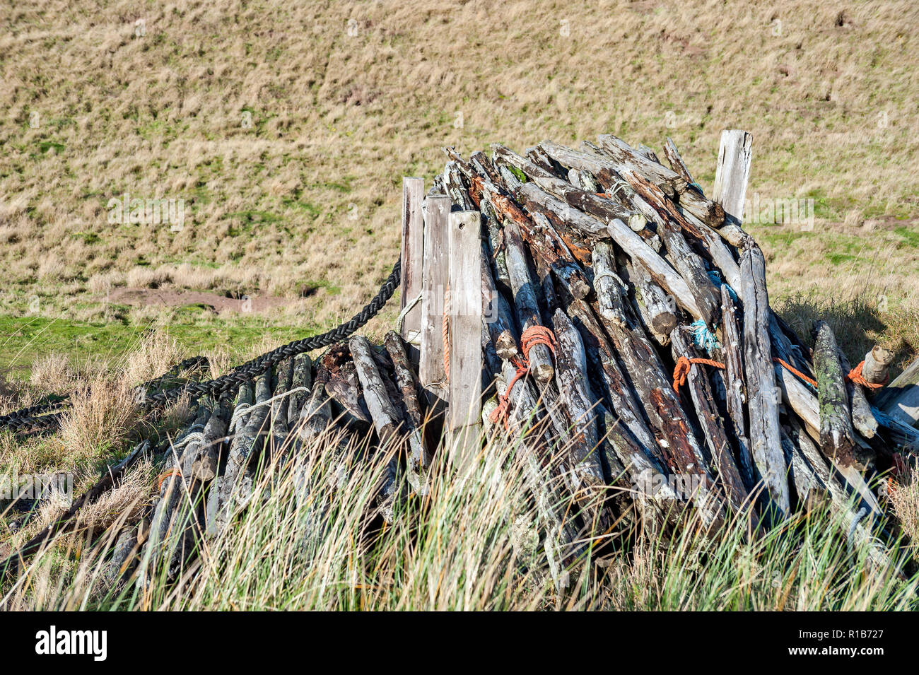 Salmon netting poles abandoned after netting stopped at St. Cyrus ...