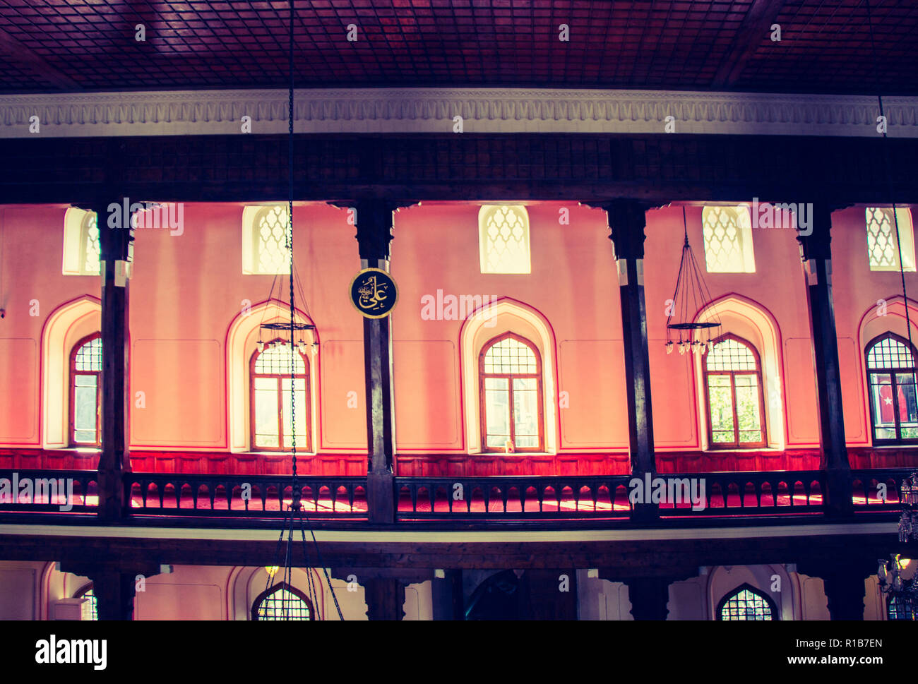 Old window Architecture from the Ottoman times In Istanbul Stock Photo ...