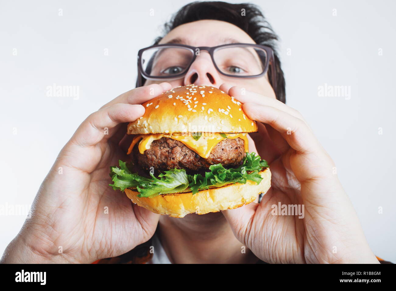 Fitness gluttony health man hi-res stock photography and images - Alamy