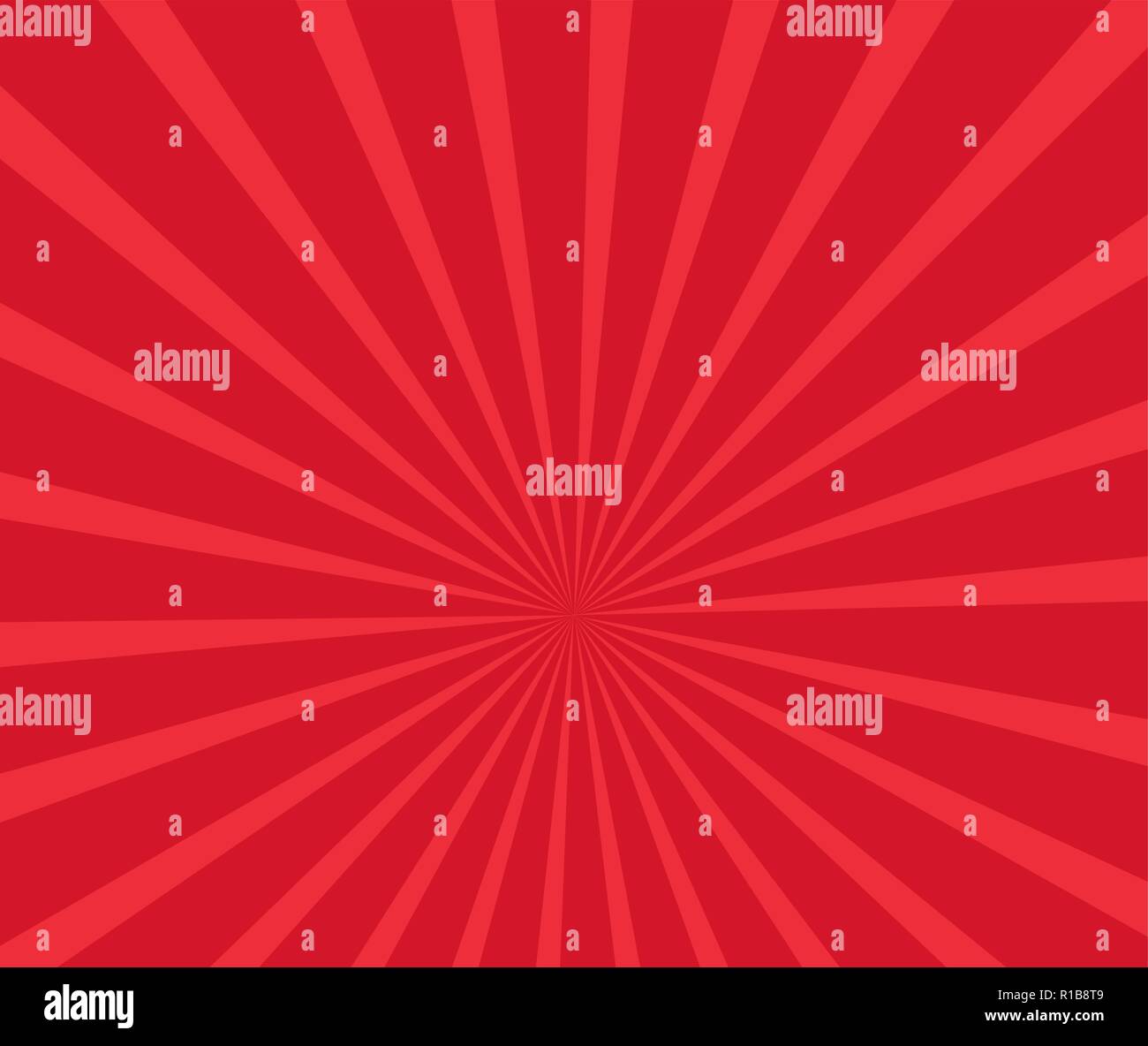 red Sunburst background, vector illustration Stock Vector Image & Art ...