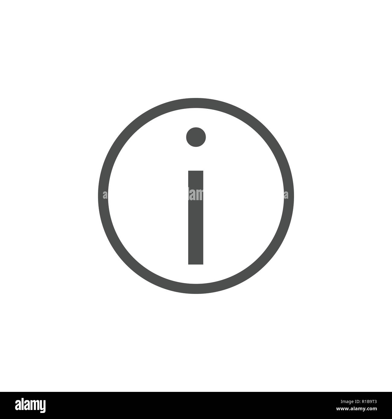 Information icon Black and White Stock Photos & Images - Alamy