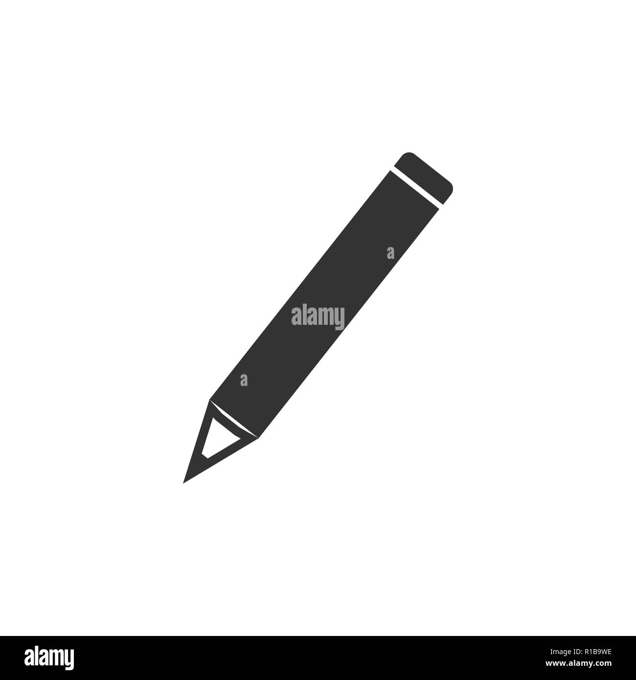 Edit, pencil, write icon Vector illustration flat Stock Vector Image ...