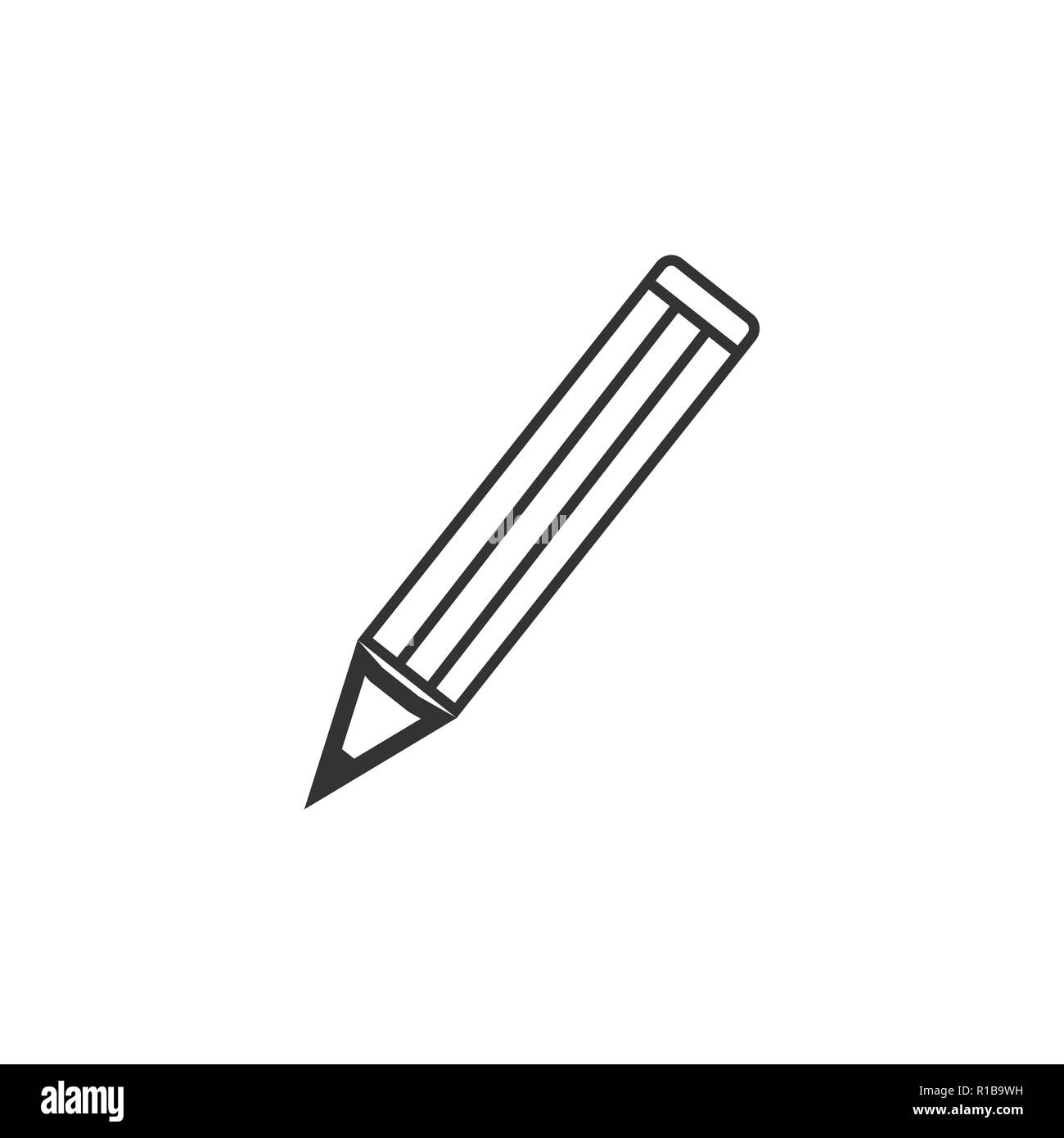 Edit, pencil, write icon Vector illustration flat Stock Vector Image ...