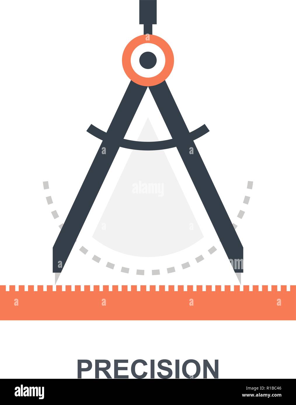 Vector illustration of precision flat design concept Stock Vector Image ...