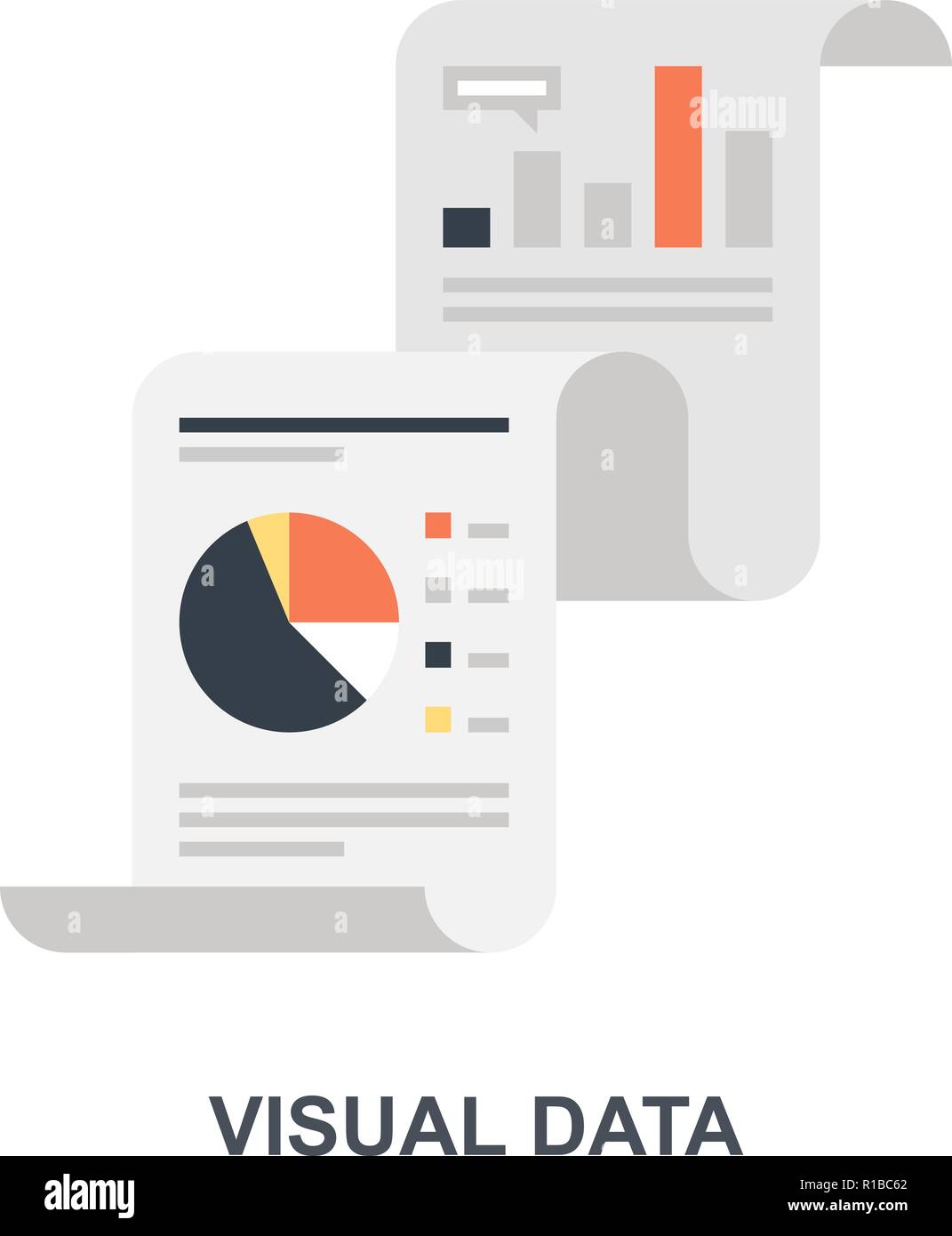 Visual Data icon concept Stock Vector Image & Art - Alamy