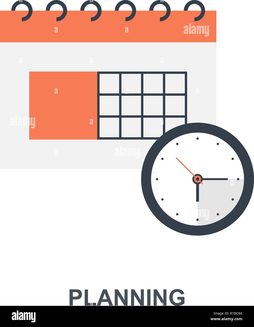 Time management planning clock Stock Vector Images - Alamy