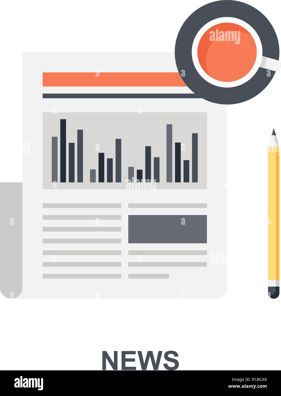 News graph chart Stock Vector Images - Alamy