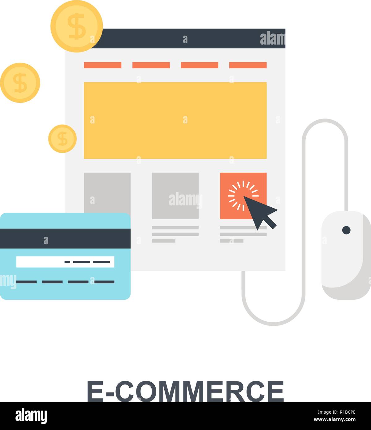 Digital e commerce Stock Vector Images - Alamy