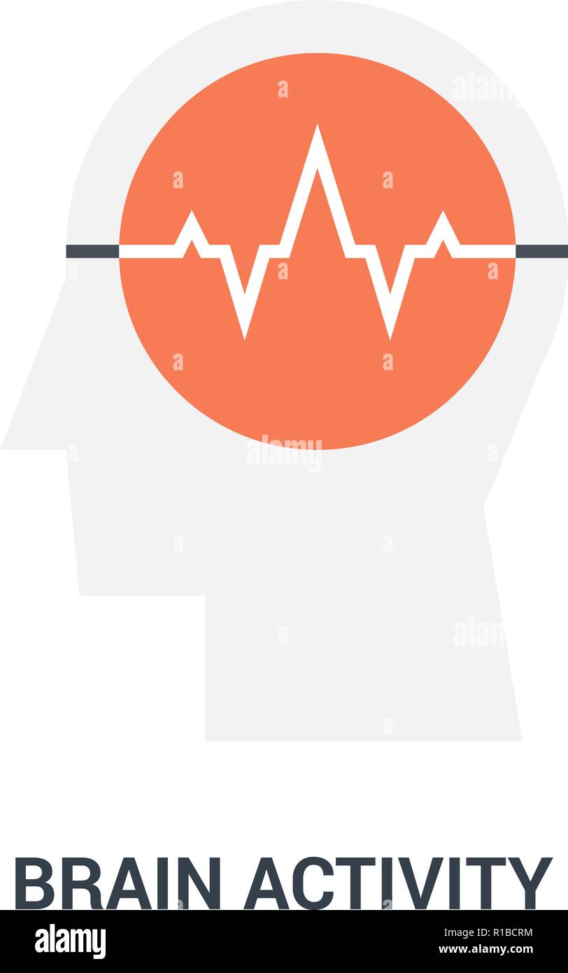 brain activity icon concept Stock Vector Image & Art - Alamy