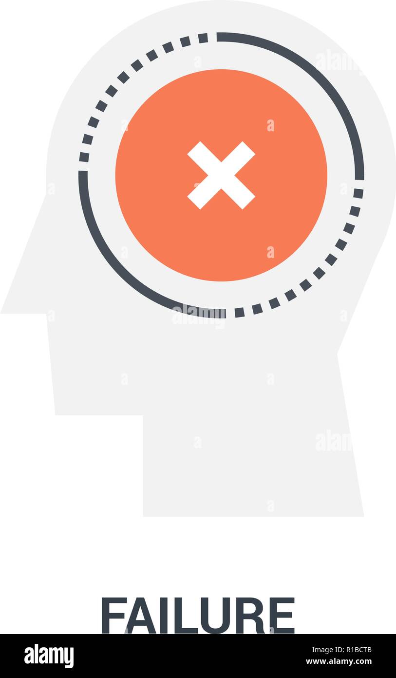 failure icon concept Stock Vector Image & Art - Alamy