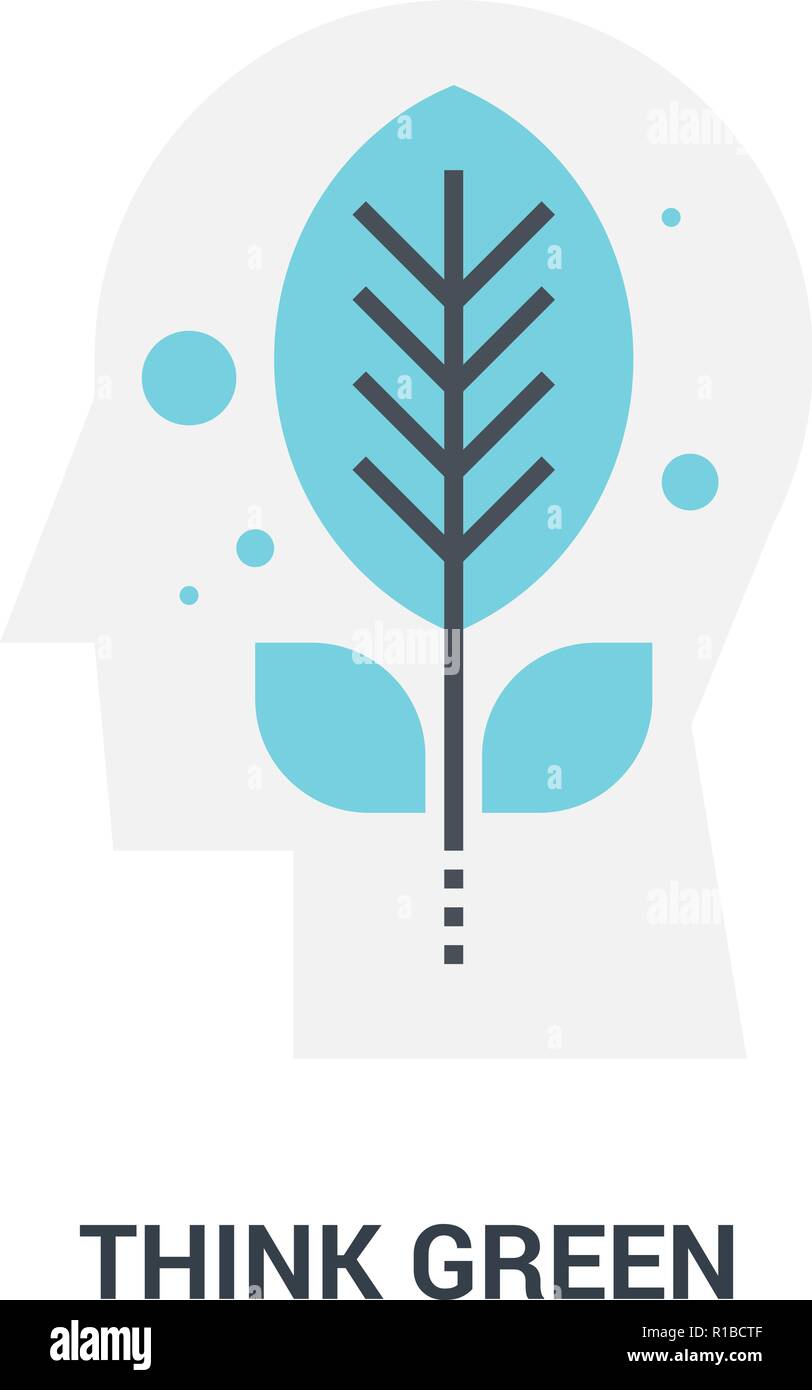 Human head green flat hi-res stock photography and images - Alamy