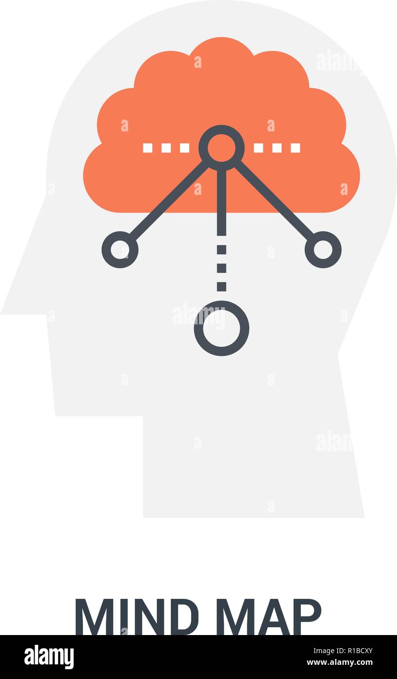 mind map icon concept Stock Vector Image & Art - Alamy
