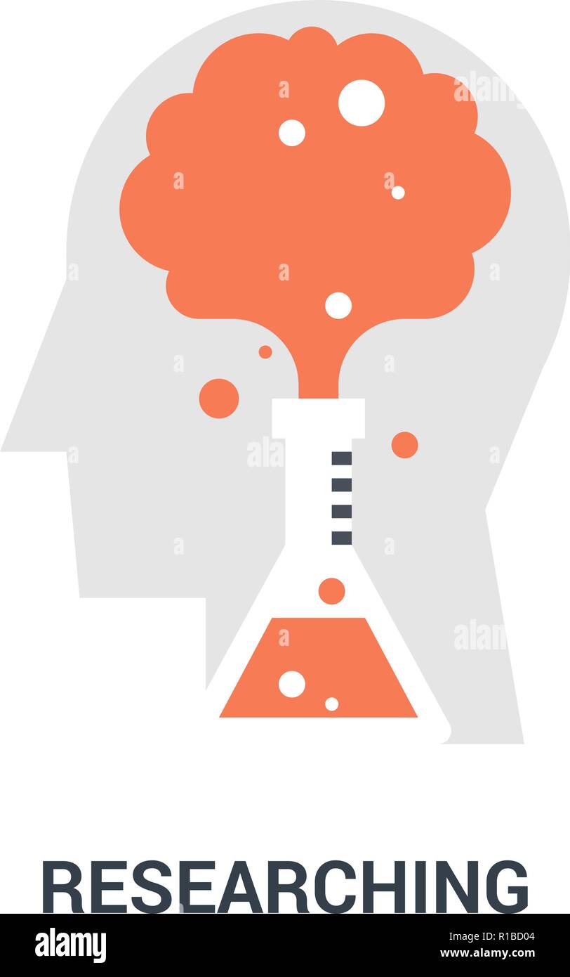 researching icon concept Stock Vector Image & Art - Alamy