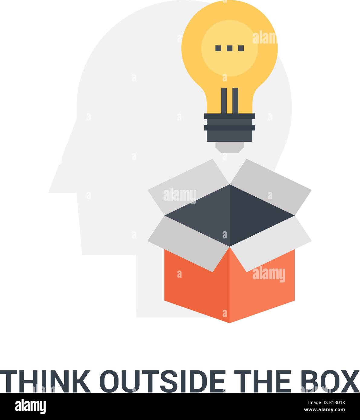 Light box think outside Stock Vector Images - Alamy