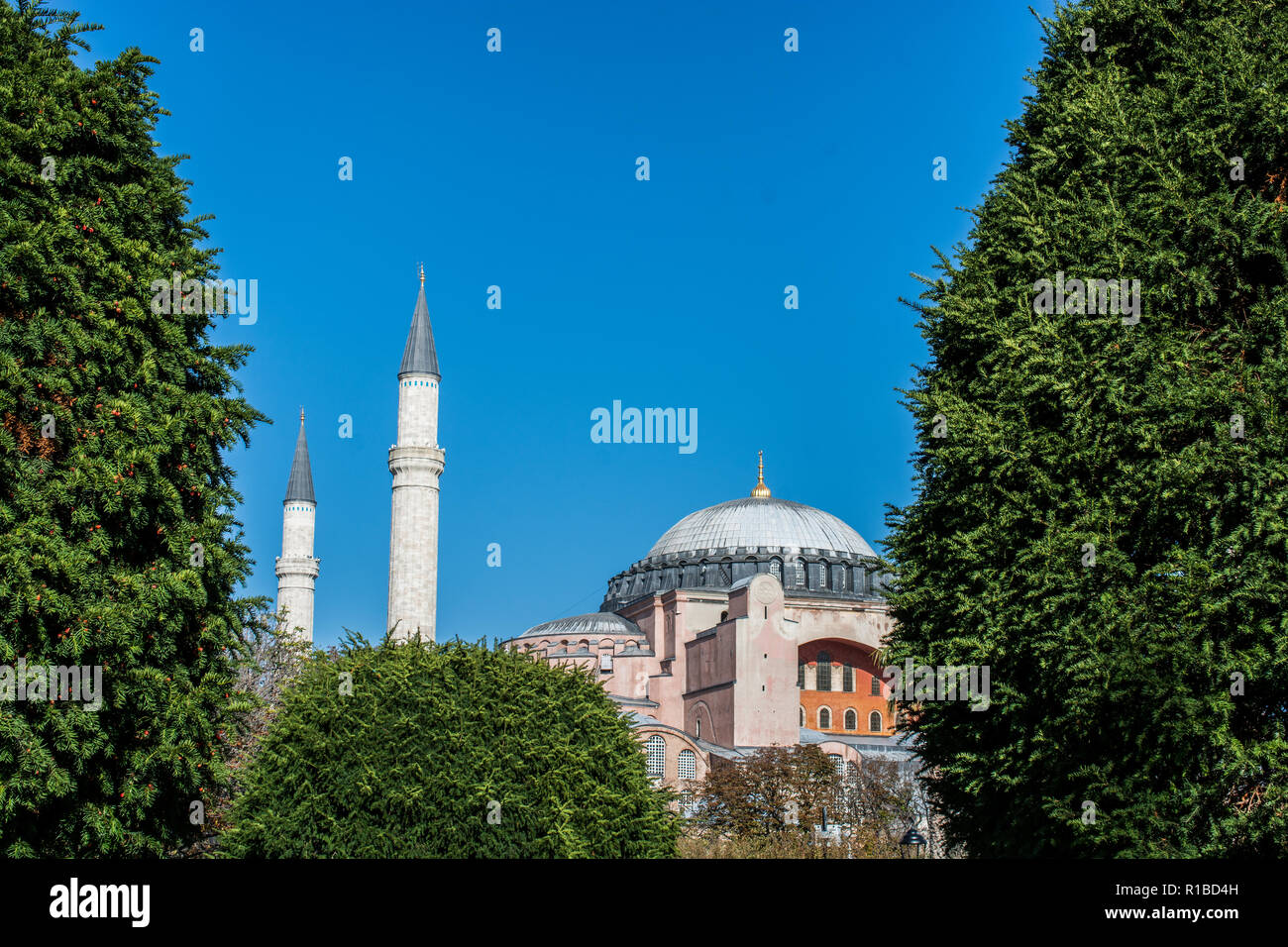 Hagia Sophia, the world famous monument of Byzantine architecture Stock ...